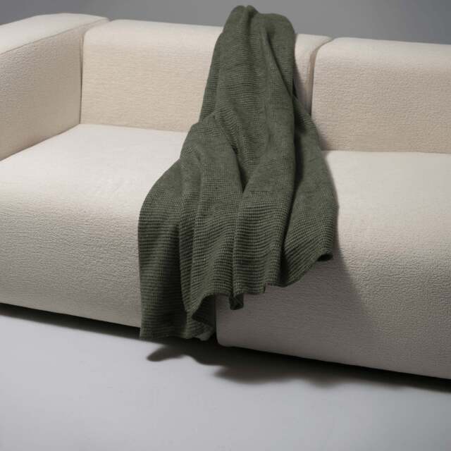 Noah Textured Throw Ribbed by Sazy | ufurnish.com