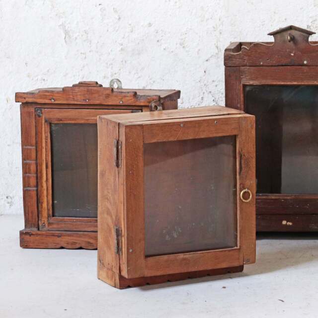 Vintage Wooden Clock Case - Mini Cabinet by Scaramanga Vintage ...