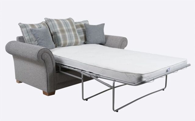 Inspire Grey Roseland Fabric 2 Seater Pocket Sprung Scatter Back Sofa ...