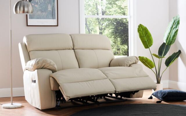 ScS Living Fabric Reuben 2 Seater Power Recliner Sofa by SCS | ufurnish.com