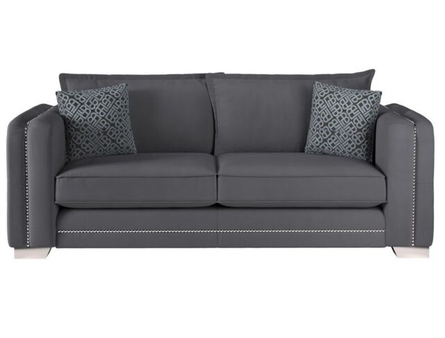 Grey LLB Regency Fabric 4 Seater Sofa by SCS | ufurnish.com