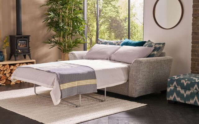 Inspire Rockcliffe Fabric 2 Seater Pocket Sprung Sofa Bed Scatter Back ...