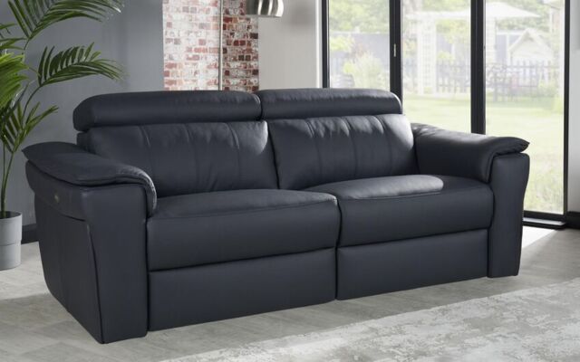 SiSi Italia Angelo Leather 3 Seater Sofa by SCS | uFurnish.com