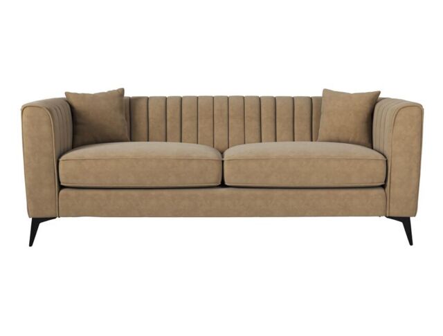 ScS Living Brown Margo Fabric 3 Seater Sofa by SCS | ufurnish.com