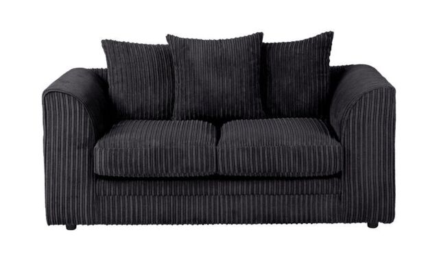 ScS Living Black Chicago Fabric 2 Seater Sofa Quick Delivery by SCS ...