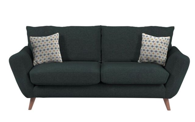 Ideal Home Green Fraser Fabric 3 Seater Sofa by SCS | ufurnish.com