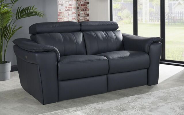 SiSi Italia Angelo Leather 2 Seater Sofa by SCS | ufurnish.com