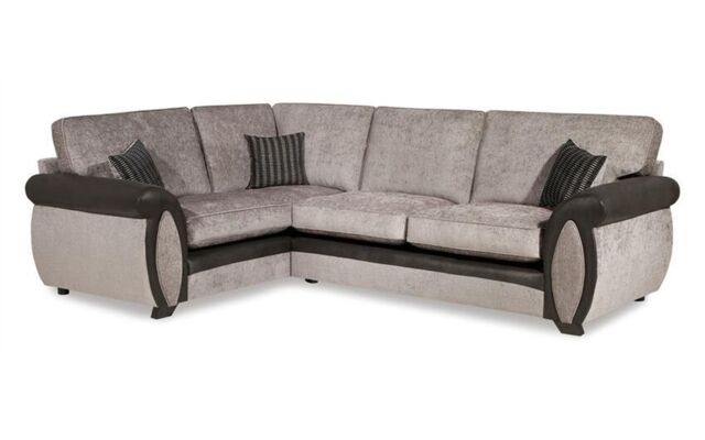 ScS Living Grey Maddie Fabric 1 Corner 2 Standard Back Sofa by SCS ...