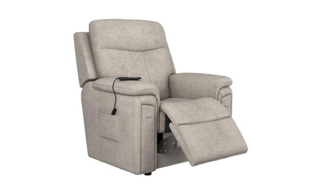 ScS Living Grey Fabric Ethan Lift & Rise Chair with Cup Holders by SCS ...