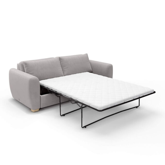 Snug Grey Fabric the cloud sundae 3 seater sofa bed by SCS | ufurnish.com
