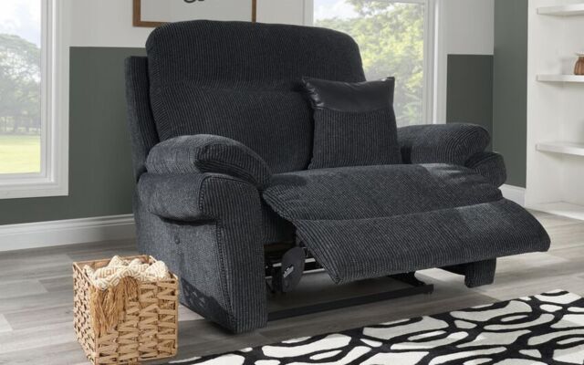 La-Z-Boy Tamla Fabric Power Recliner Love Chair by SCS | ufurnish.com
