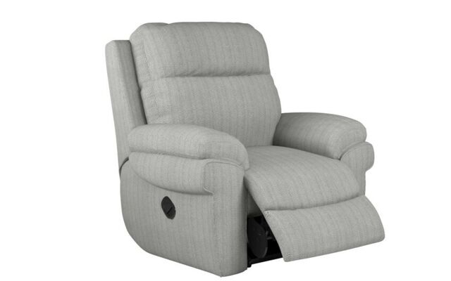 La-Z-Boy Grey Tamla Fabric Manual Recliner Chair by SCS | ufurnish.com