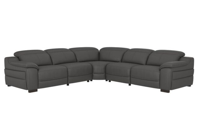 La-Z-Boy Grey Austin 2 Corner 2 Static Sofa with Manual Head Tilt by ...