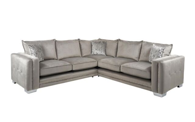 LLB Regency Grey Corner Sofa - Grey Corner Sofa by SCS | ufurnish.com