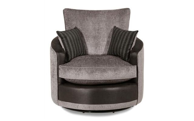 ScS Living Grey Maddie Fabric Twister Chair by SCS | ufurnish.com