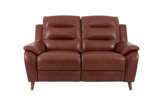La-Z-Boy Brown Leather Madison 2 Seater Sofa by SCS | ufurnish.com