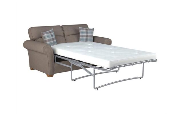 Inspire Brown Roseland Fabric 2 Seater Pocket Sprung Standard Back Sofa ...