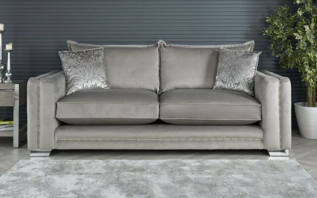 LLB Regency Fabric 4 Seater Sofa by SCS | ufurnish.com