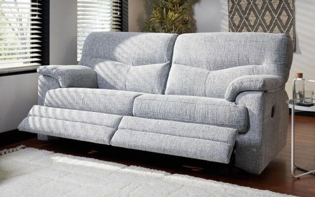 G Plan Fabric Stratford 3 Seater Power Recliner Sofa by SCS | uFurnish.com