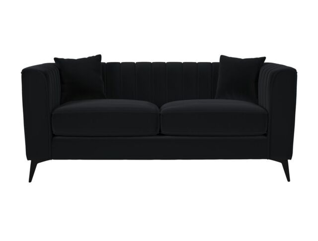 ScS Living Black Margo Fabric 2 Seater Sofa by SCS | ufurnish.com