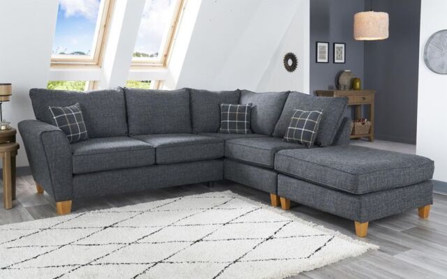 ScS Living Theo Fabric 2 Corner 1 Right Hand Facing Chaise Standard ...