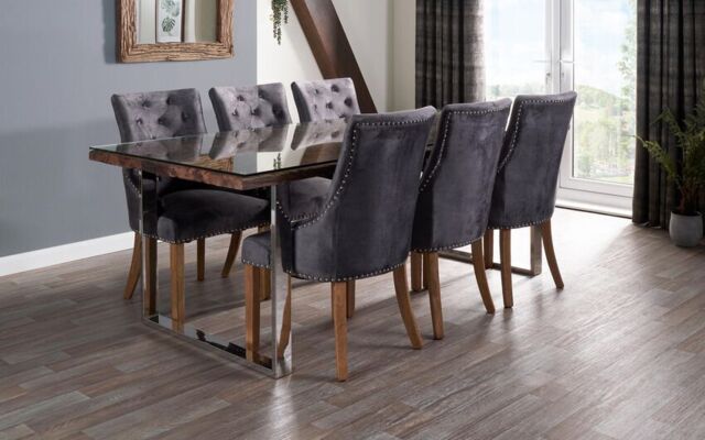 ScS Signature Jaipur Large Dining Table & 6 Chairs by SCS | ufurnish.com