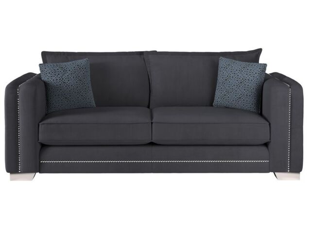 Grey LLB Regency Fabric 4 Seater Sofa by SCS | ufurnish.com