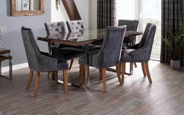 ScS Signature Jaipur Small Dining Table & 6 Chairs by SCS | ufurnish.com