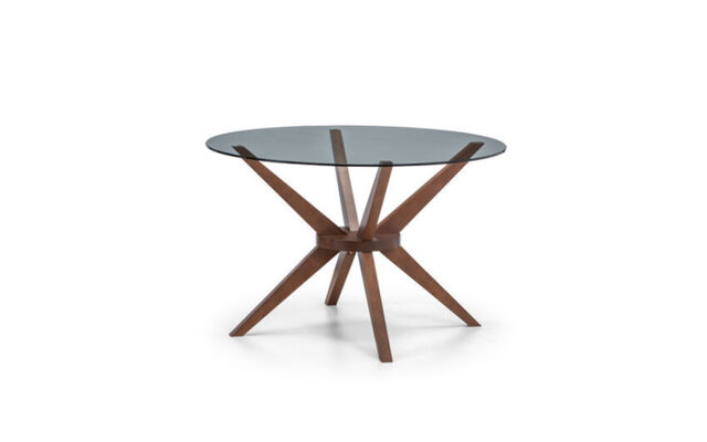 ScS Living Euston 1.2m Glass Round Dining Table by SCS | ufurnish.com