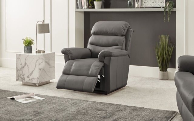 La-Z-Boy Tulsa Leather Rocker Recliner Chair by SCS | ufurnish.com