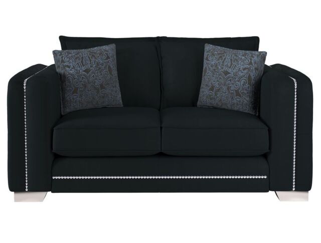 Black LLB Regency Fabric 2 Seater Sofa by SCS | ufurnish.com