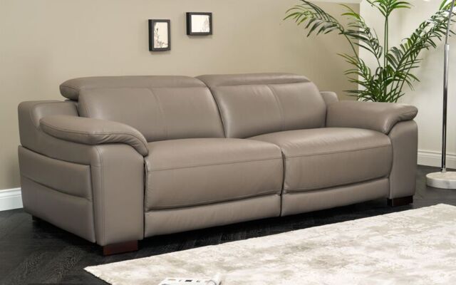 La-Z-Boy Fabric Austin 3 Seater Static Sofa with Manual Head Tilt by ...