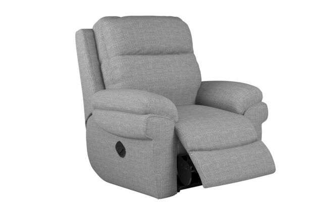 La-Z-Boy Grey Tamla Fabric Manual Recliner Chair by SCS | ufurnish.com