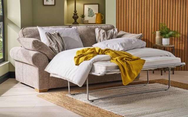 ScS Living Skylar Fabric 3 Seater Sofa Bed by SCS | ufurnish.com