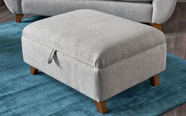 ScS Living Remi Fabric Storage Footstool by SCS | ufurnish.com