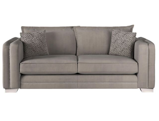 Cream LLB Regency Fabric 4 Seater Sofa by SCS | ufurnish.com