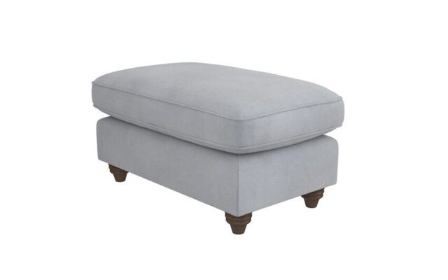 ScS Living Grey Bonnie Fabric Standard Footstool by SCS | ufurnish.com