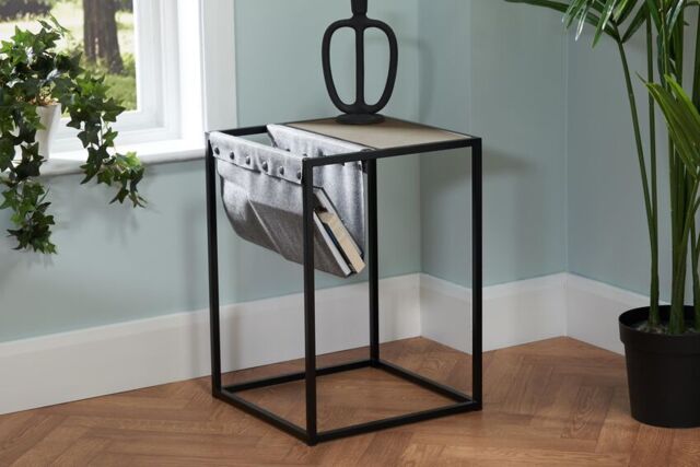 ScS Signature Aria Grey Oak Side Table by SCS | ufurnish.com
