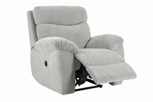 ScS Living Grey Cloud Fabric Power Recliner Chair by SCS | ufurnish.com