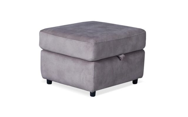 ScS Living Grey Fabric Brock Footstool by SCS | ufurnish.com