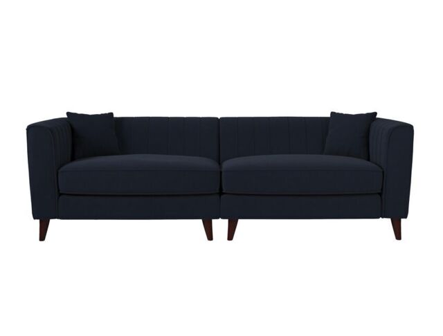 ScS Living Blue Margo Fabric 4 Seater Split Sofa by SCS | uFurnish.com