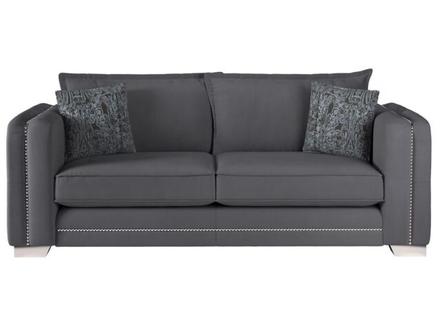 Grey LLB Regency Fabric 4 Seater Sofa by SCS | ufurnish.com