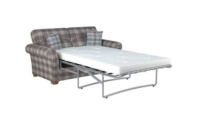 Inspire Brown Roseland Fabric 2 Seater Pocket Sprung Standard Back Sofa ...