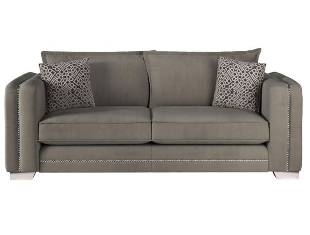 Grey LLB Regency Fabric 4 Seater Sofa by SCS | ufurnish.com