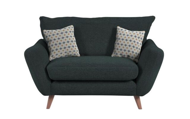 Ideal Home Green Fraser Fabric Love Chair by SCS | ufurnish.com