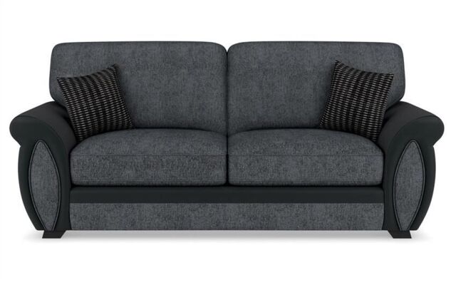 ScS Living Maddie Grey 3 Seater Sofa - Fabric 3 Seater Sofa by SCS ...