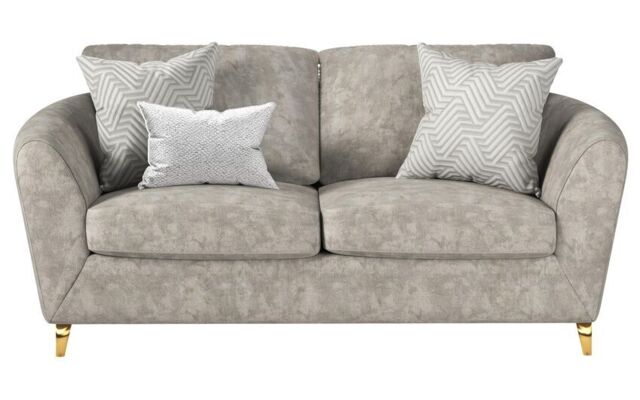 Ideal Home White Flo Fabric 2 Seater Sofa by SCS | ufurnish.com