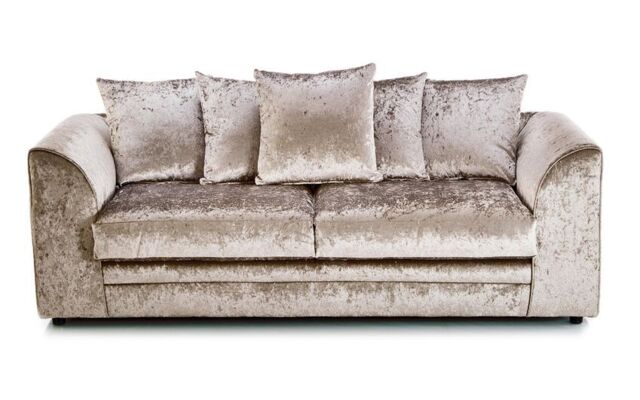 ScS Living Brown Chicago Fabric 3 Seater Sofa Quick Delivery by SCS ...