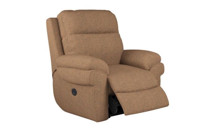 La-Z-Boy Orange Tamla Fabric Power Recliner Chair by SCS | ufurnish.com