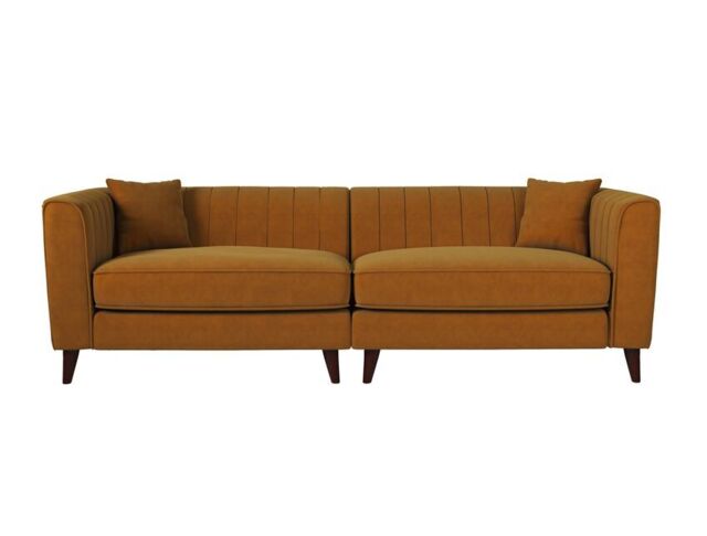 ScS Living Yellow Margo Fabric 4 Seater Split Sofa by SCS | ufurnish.com